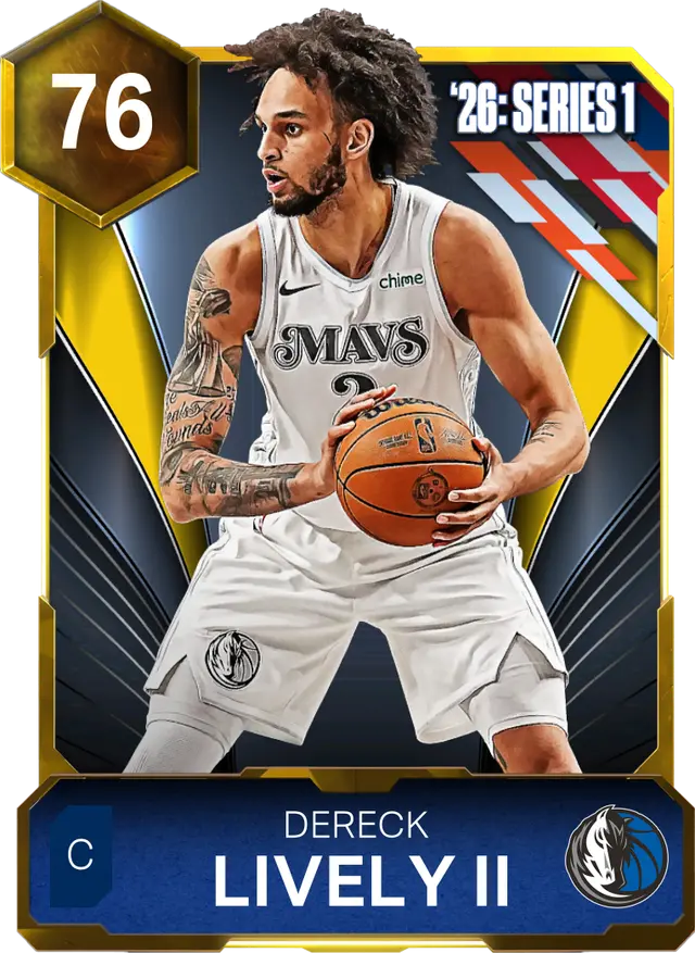 2KDB MyTEAM Database | Dereck Lively II with 76OVR in NBA 2K26 | NBA 2K26